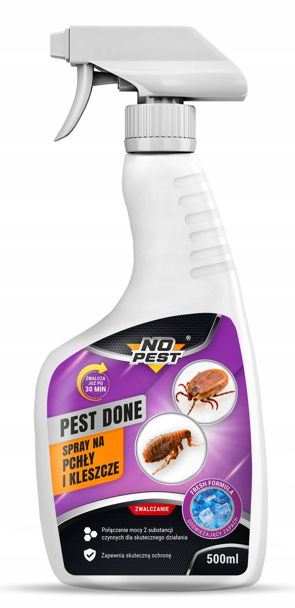 SPRAY ŚRODEK PREPARAT AEROZOL NA PCHŁY CYPERMETRYNA NO PEST PEST DONE ...