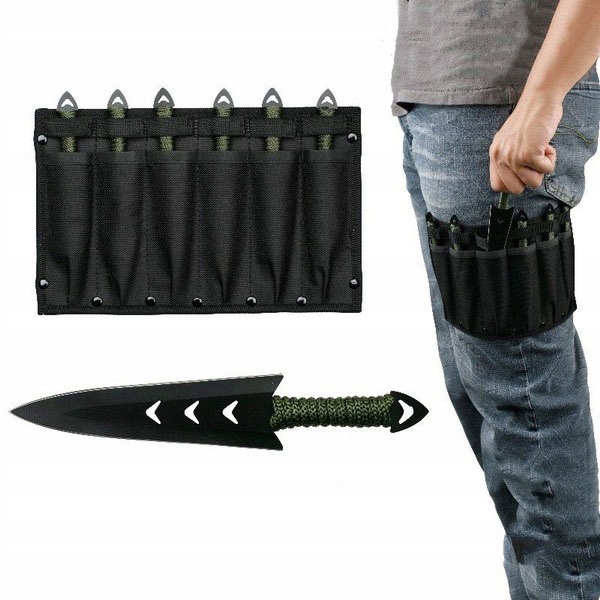 NÓŻ RZUTKA SHURIKEN NOŻE DO RZUCANIA ZESTAW 6 SZT rzutki tomahawk RZ13 ...