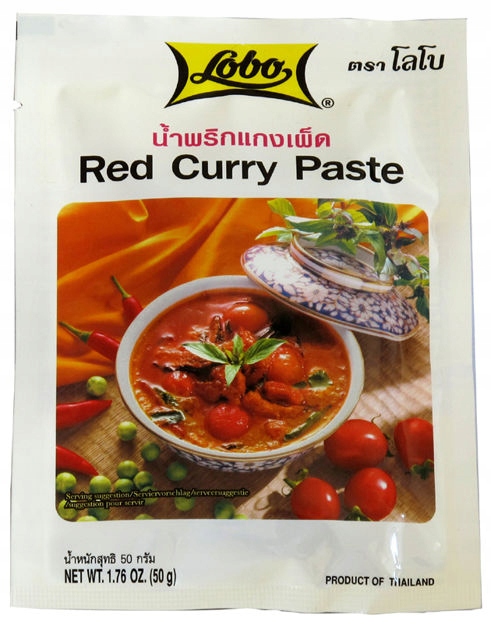 Czerwona pasta curry, Red curry paste 50g Lobo (8850030116217) • Cena ... Czerwona pasta curry, Red curry paste 50g Lobo (8850030116217) • Cena ...