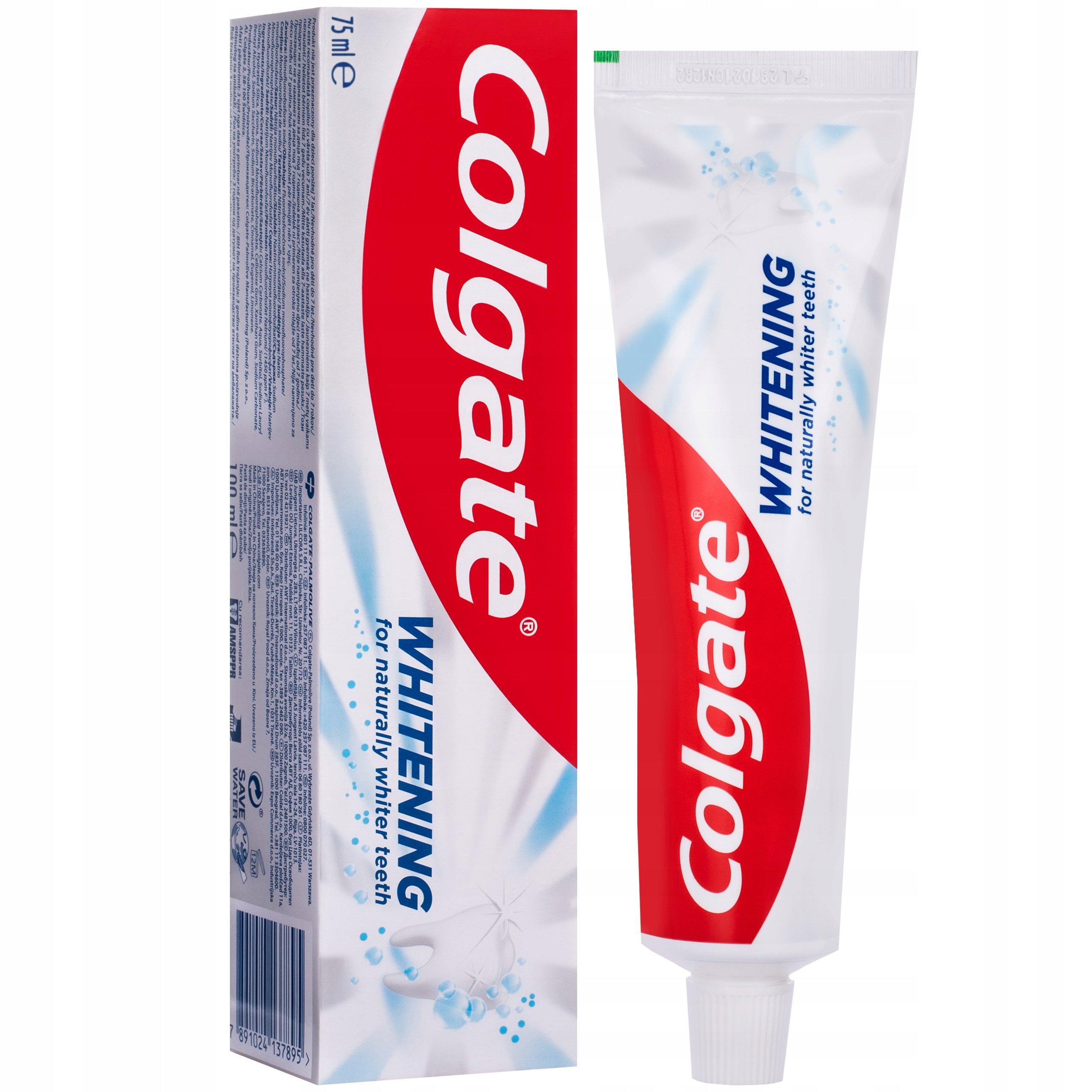 Colgate Whitening wybielająca pasta do zębów 75ml 14237408443 - Allegro.pl