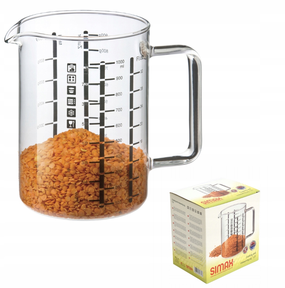 Miarka kuchenna Simax bezbarwny (8593419327728) • Cena, Opinie • Wagi i ...