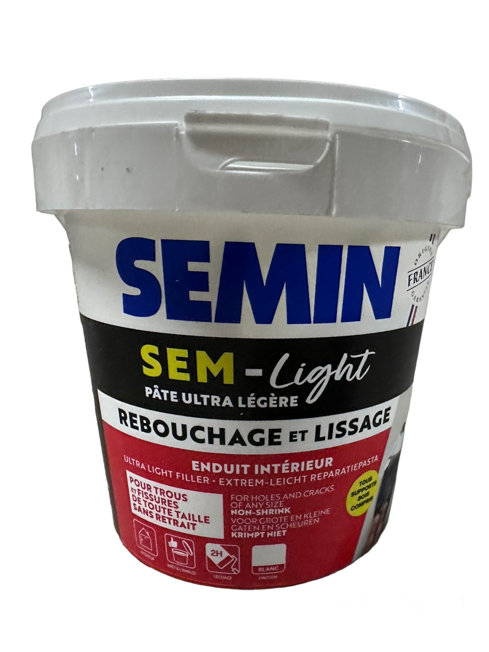 Masa szpachlowa gotowa Semin Sem-Light 1l biała • Cena, Opinie - Allegro