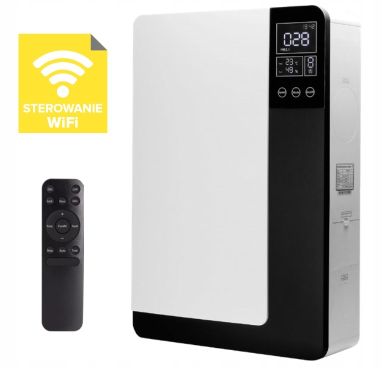 REKUPERATOR BEZKANAŁOWY DO DOMU wyd. 150 m3/h WiFi (ścienny NXWRV-150V2 ... REKUPERATOR BEZKANAŁOWY DO DOMU wyd. 150 m3/h WiFi (ścienny NXWRV-150V2 ...
