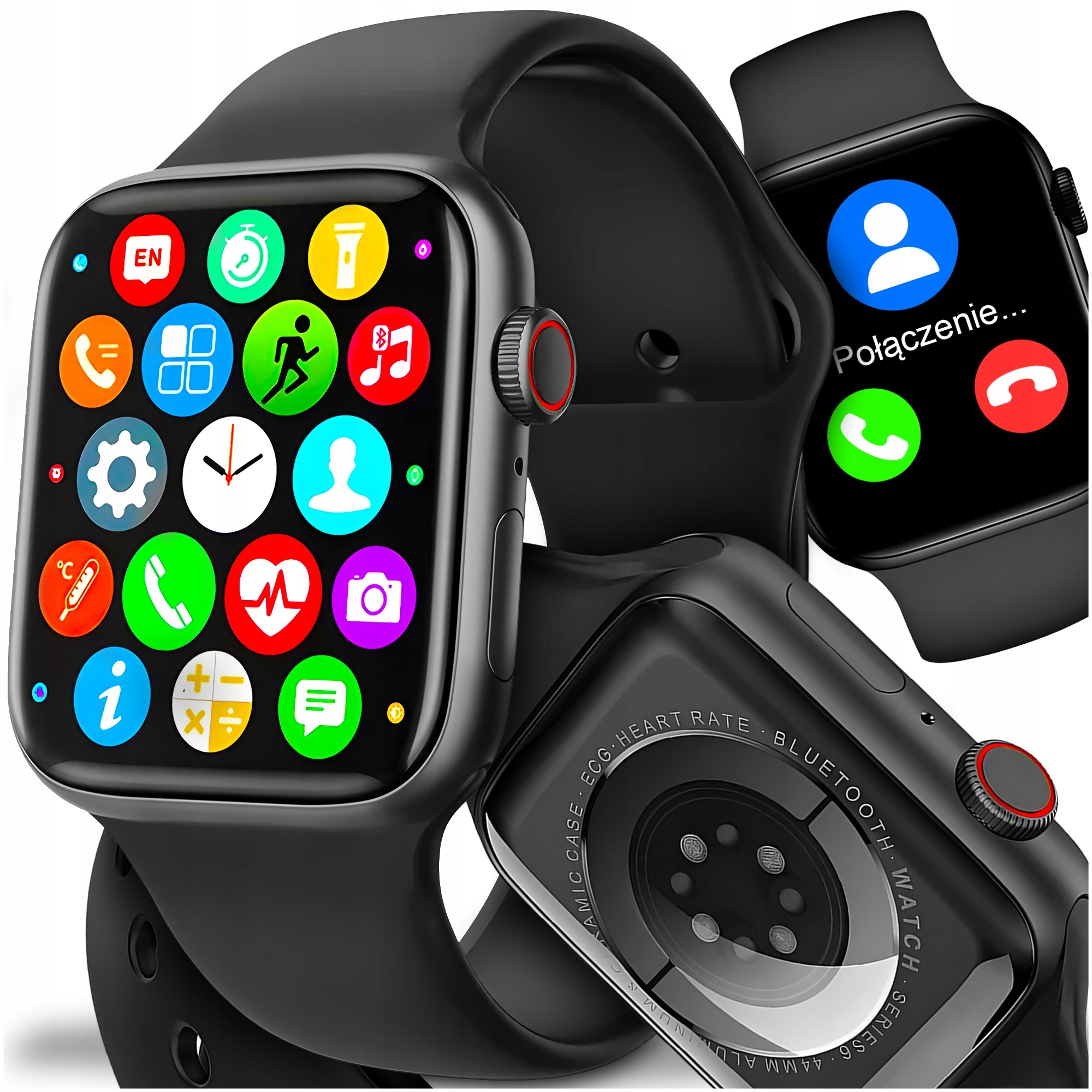 SMARTWATCH ZEGAREK POLSKIE MENU ROZMOWY SPORT SMART WATCH MĘSKI ORAZ ...