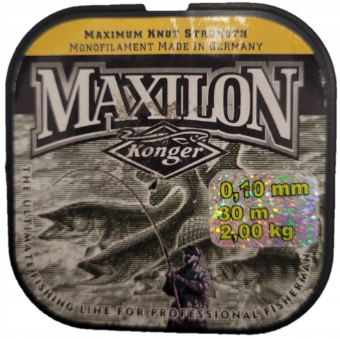 ŻYŁKA PRZYPONOWA KONGER MAXILON 0,10mm 30m - 14873204012 - Allegro