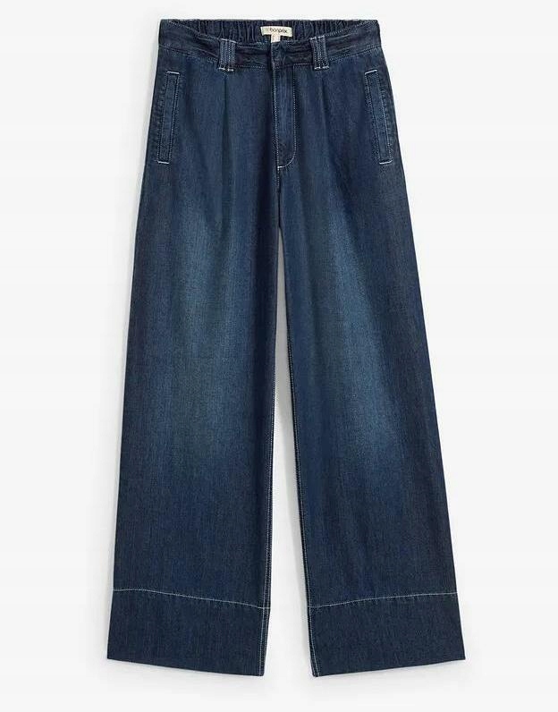 iky JEANSY SZEROKIE WYSOKI STAN 46 • Cena, Opinie • Jeansy 17677994066 ...