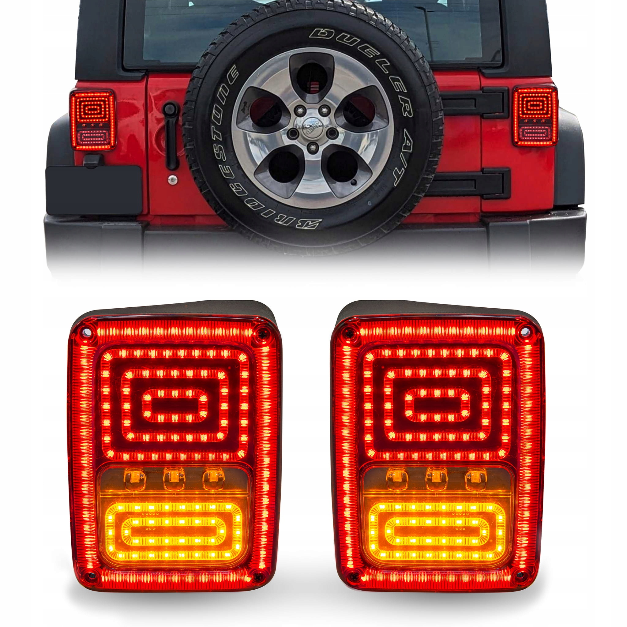 JEEP WRANGLER JK LAMPY TYLNE LED MODEL MONSTER 5905226030839 za 547 ...