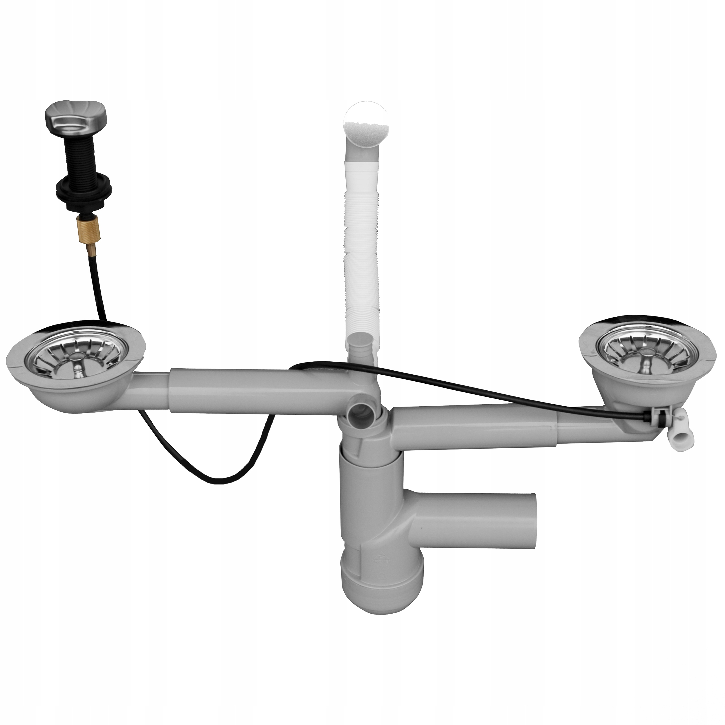 Syfon zlewozmywakowy Pyramis 521007301 srebrny • Cena, Opinie - Allegro