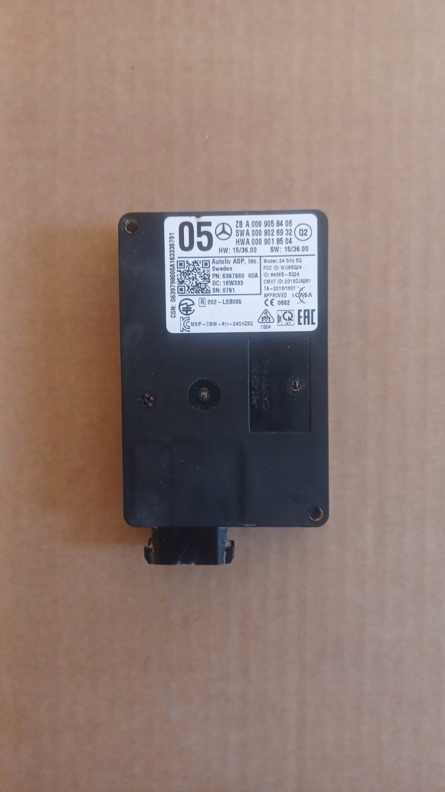 MERCEDES C W205 SENSOR RADAR DISTRONIC A0009058406 A0009058406 za 1700 ...