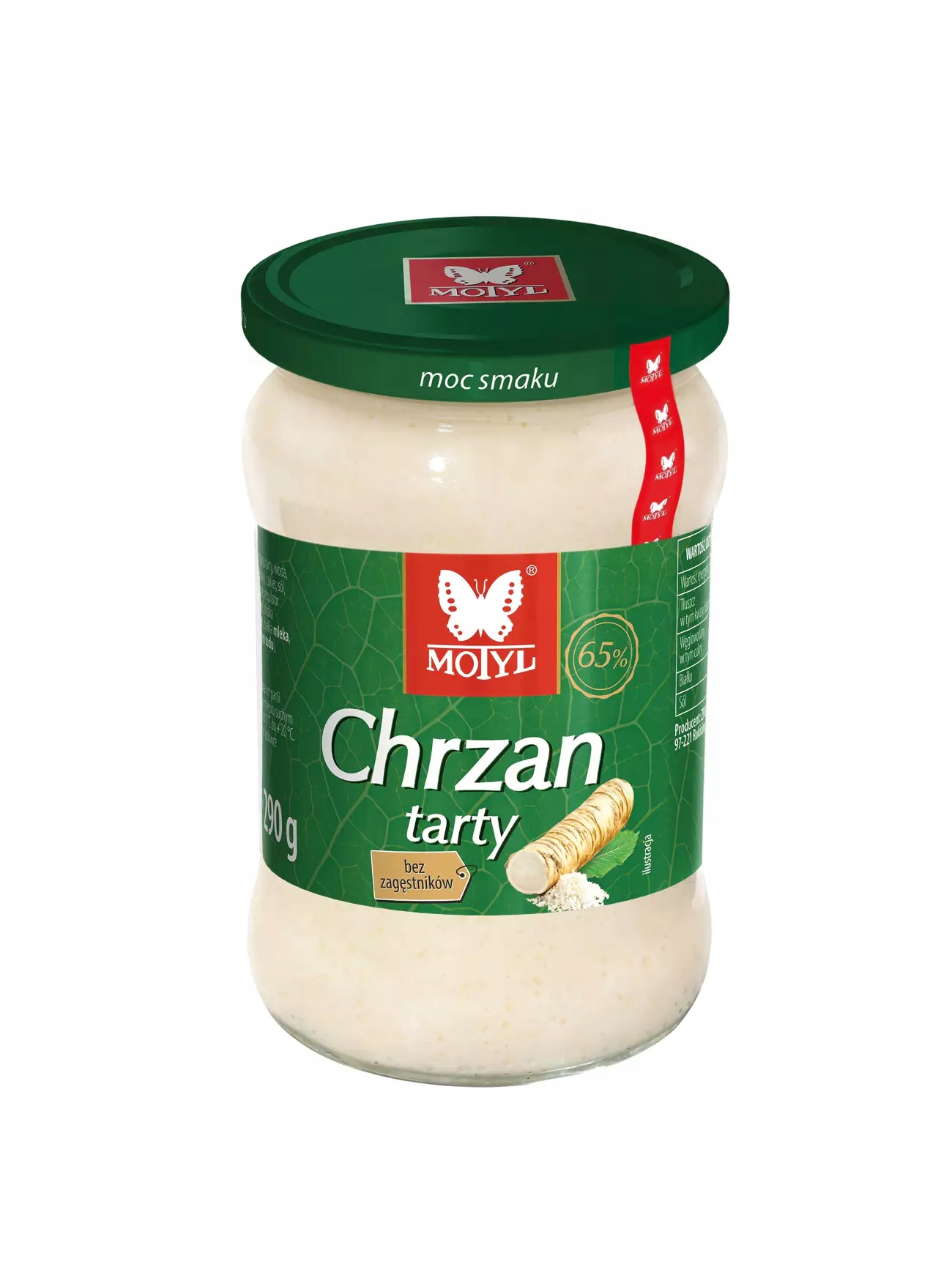Chrzan tarty Motyl 290g • Cena, Opinie - Allegro