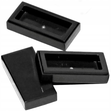 00718Nb LEGO 3069b 306926 - płytka 1x2 gładka / tile - czarny - 3szt ...