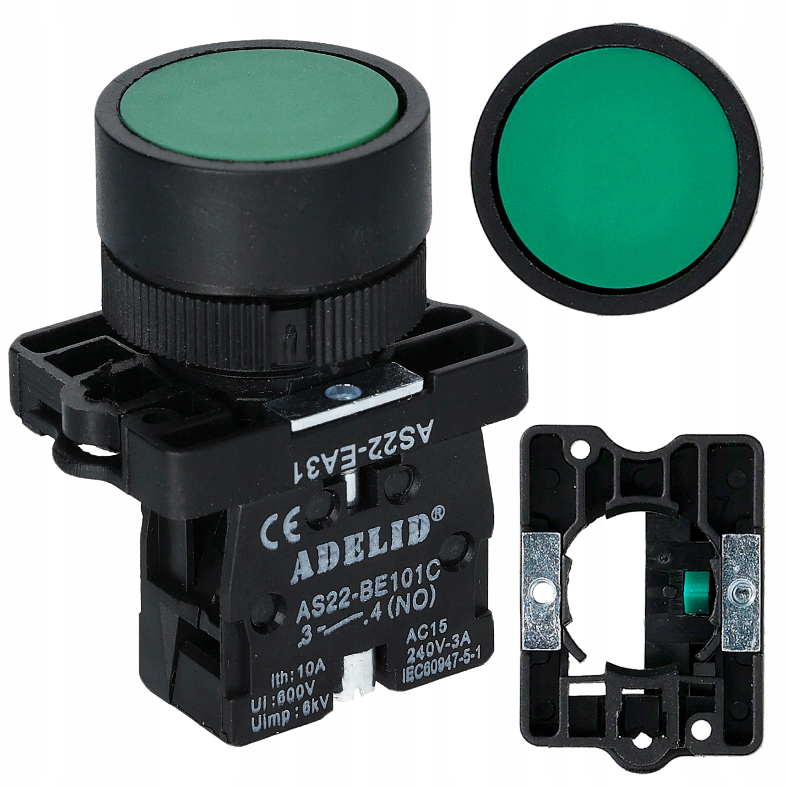 PRZYCISK STEROWNICZY START ZIELONY XB2 EA31 (5900378906155) • Cena, Opinie • Wyłączniki i ...