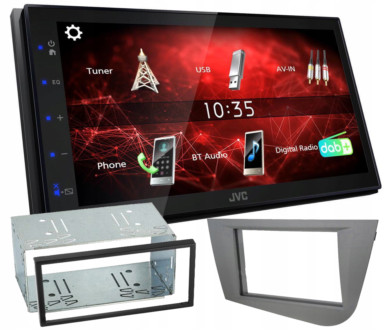 RADIO SAMOCHODOWE JVC DAB+ BLUETOOTH USB SEAT LEON 2005 - 2010 - Sklep, Opinie, Cena w Allegro