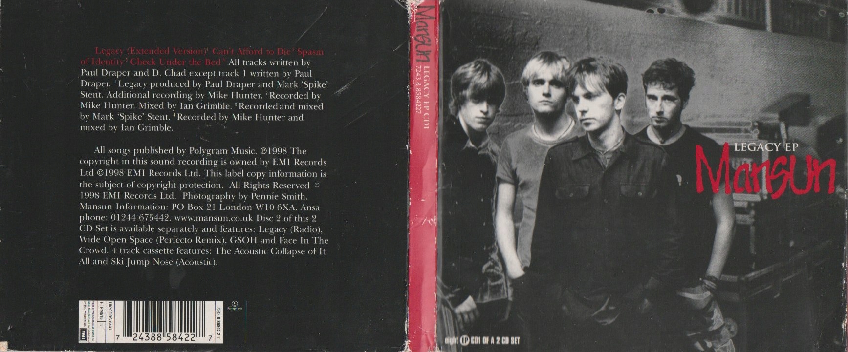 CD Mansun - Legacy EP __________________ • Cena, Opinie - Allegro