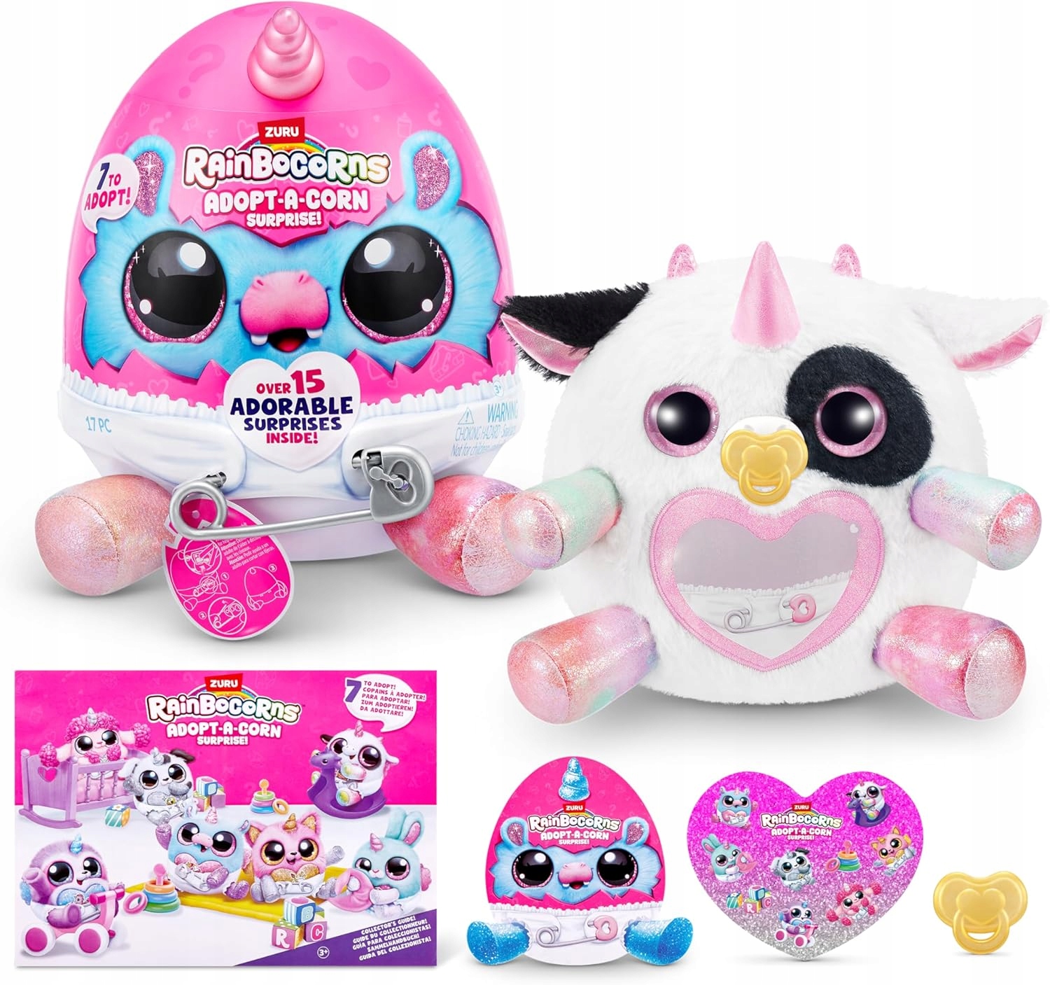 Rainbocorns JAJO NIESPODZIANKA Adopt Corn SURPRISE PLUSZAK Krowa ...