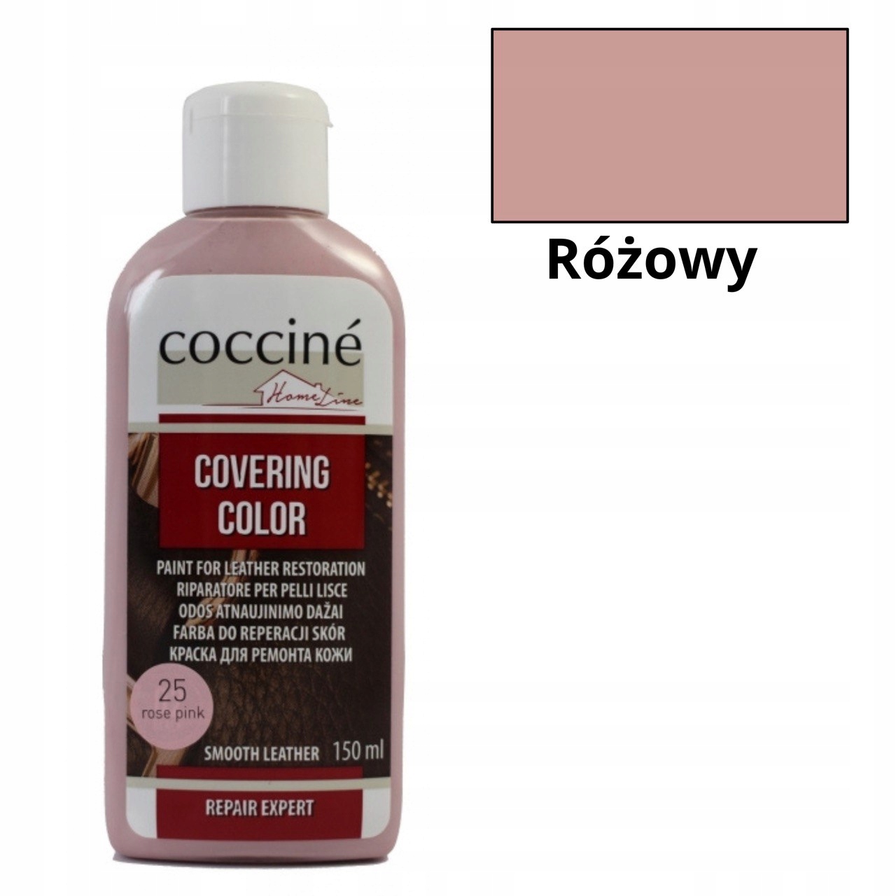 Farba do renowacji skór COVERING COLOR Różany 25 • Cena, Opinie - Allegro
