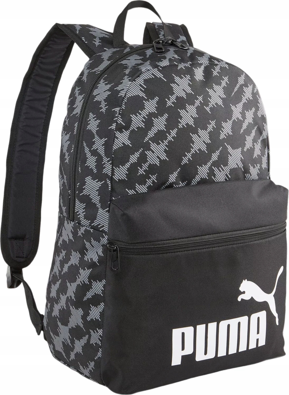 Plecak szkolny jednokomorowy Puma czarny, odcienie szarości i srebra 22 l • Cena, Opinie - Allegro