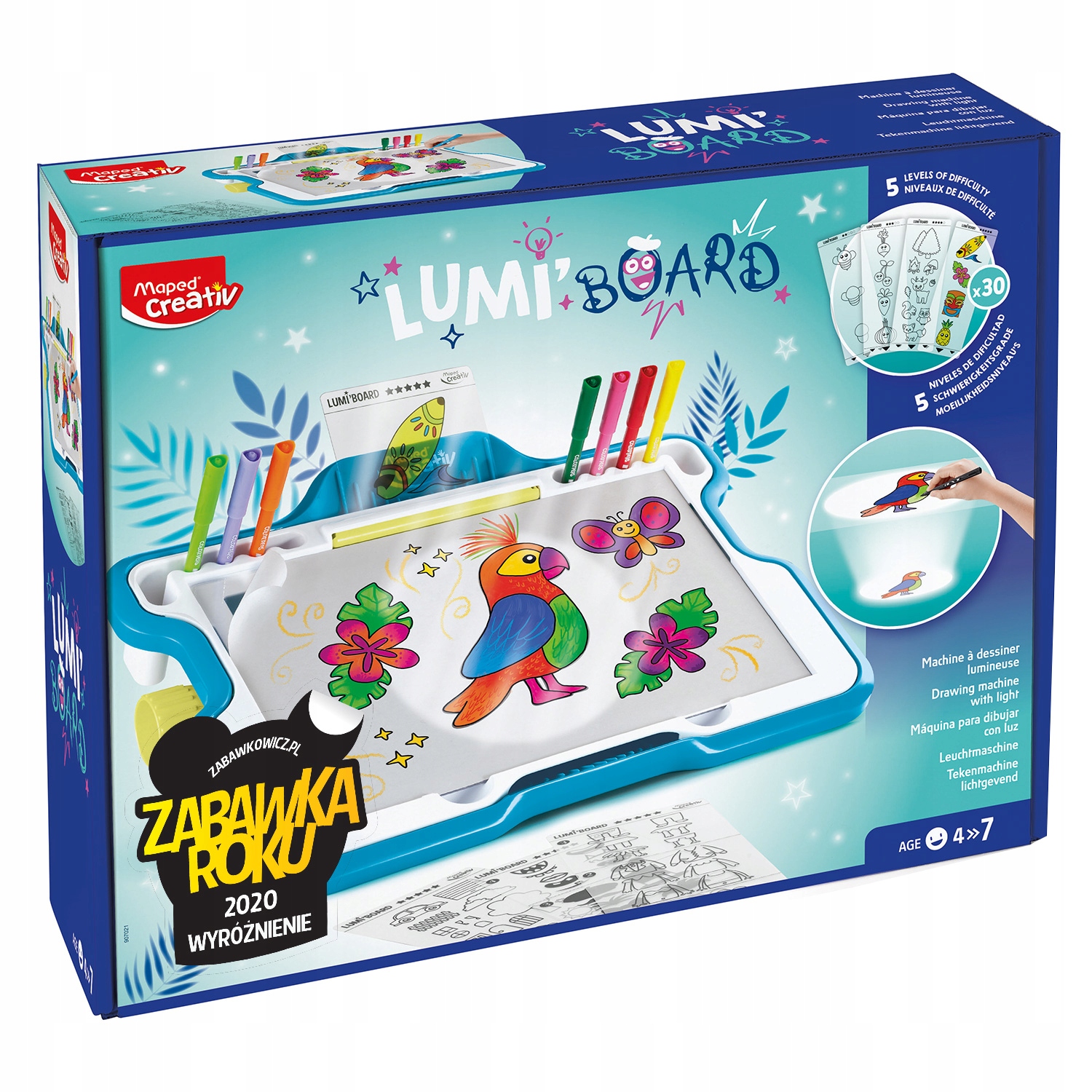 Tablica dla Dzieci Kreatywna Podświetlana LED do Rysowania Lumi Board ...