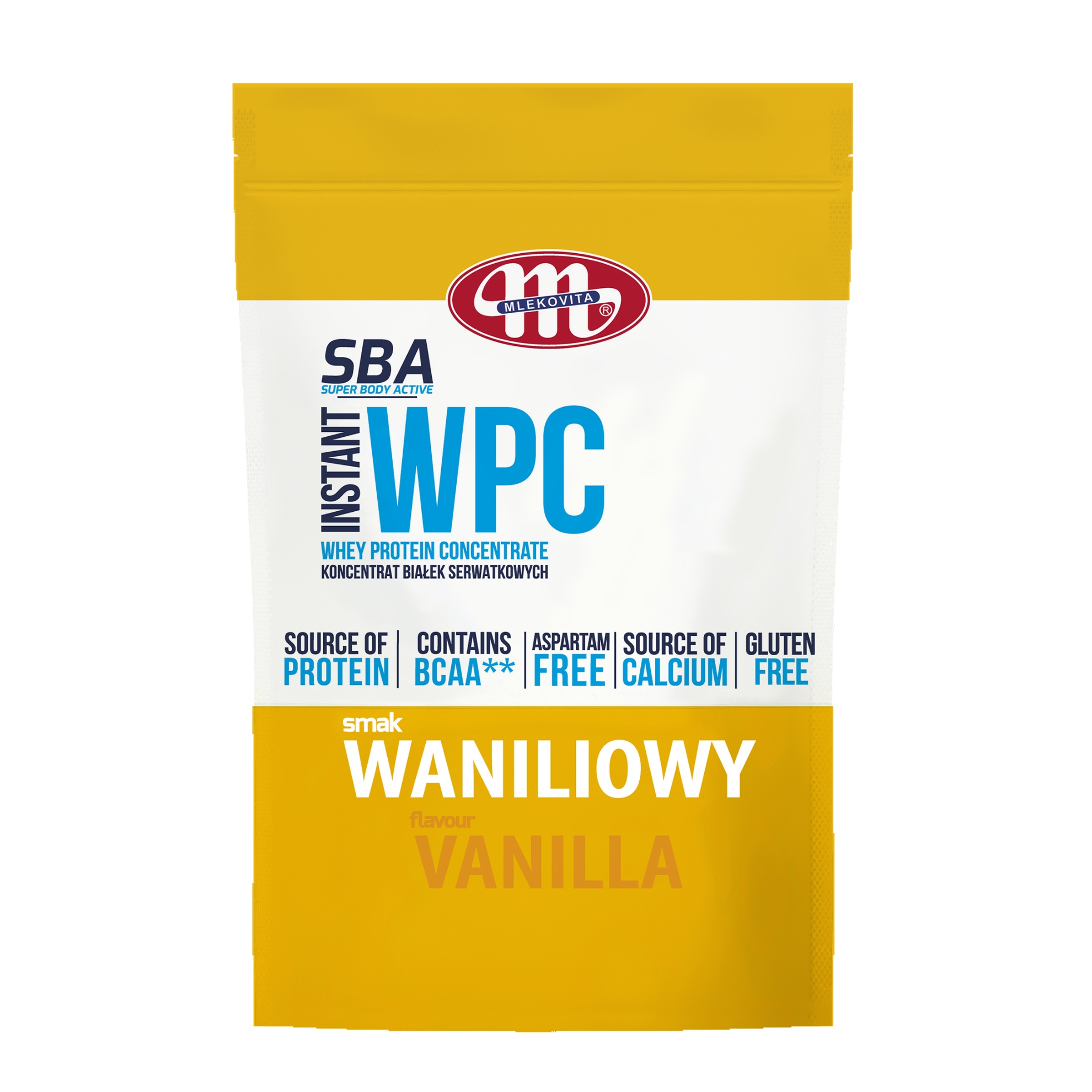 Mlekovita SBA WPC80 instant 700g - Waniliowy - 5900512984797 - 8874637676 - Allegro