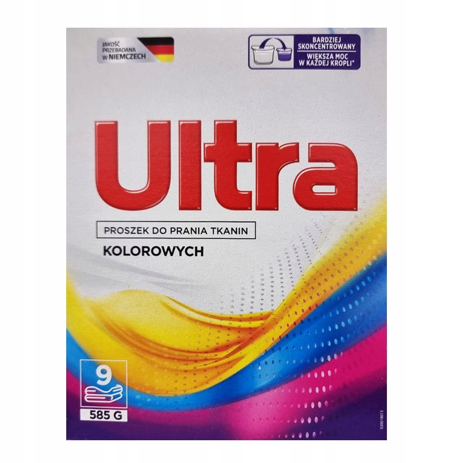 ULTRA Proszek do prania tkanin KOLOROWYCH 585g 9pr 12697919488 - Allegro.pl