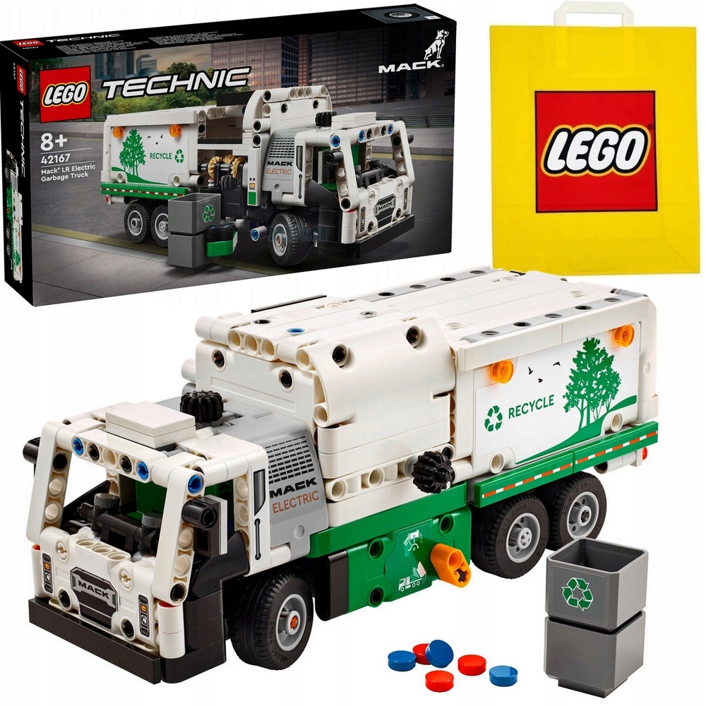LEGO Technic 42167 Mack LR Elektryczna śmieciarka (5702017583525 ...