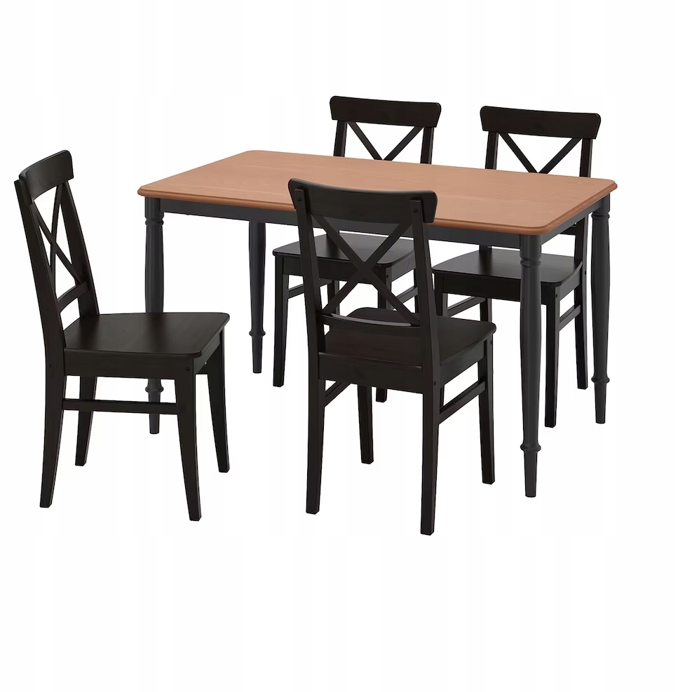 IKEA DANDERYD INGOLF Stôl a 4 stoličky 130x80 cm - Allegro
