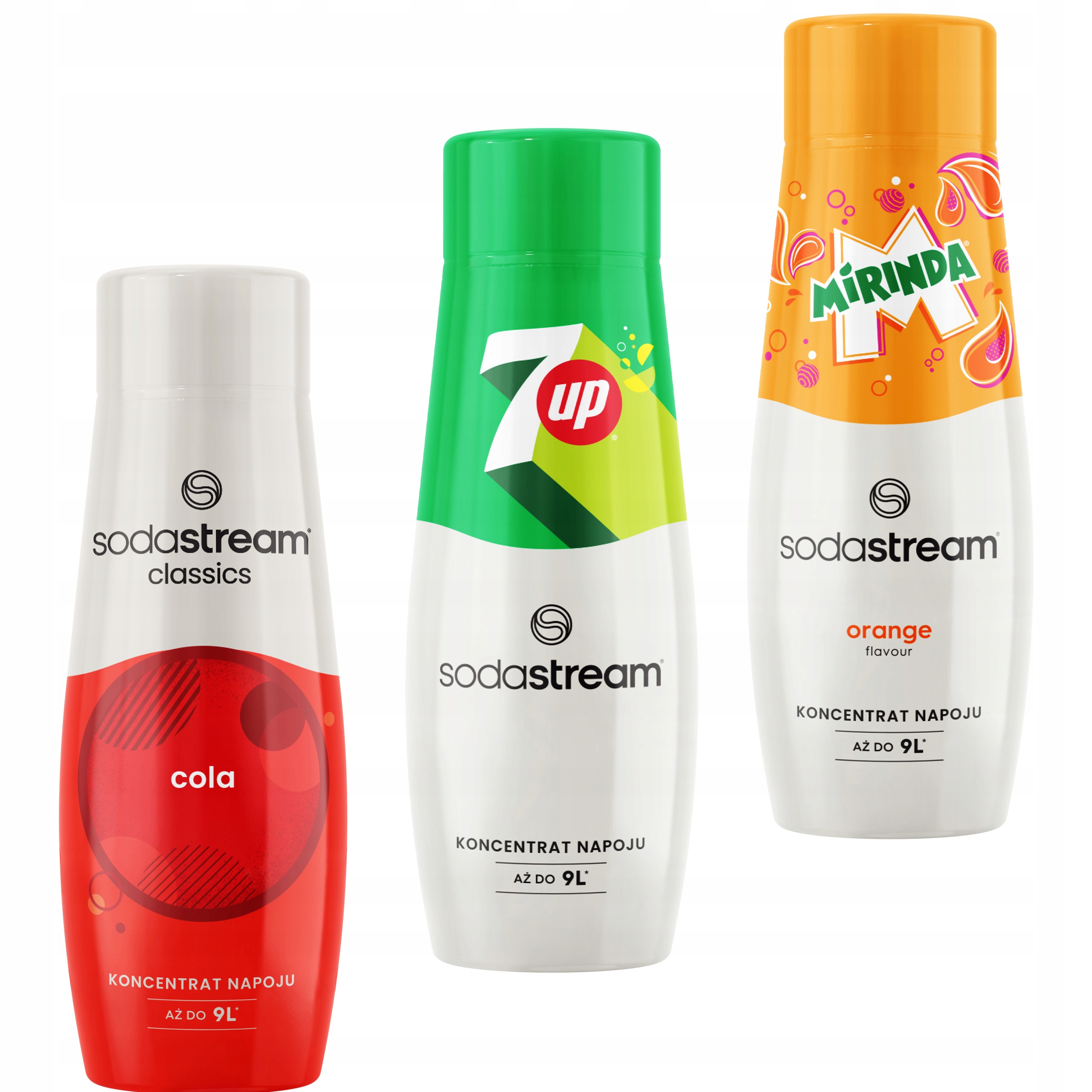 SODASTREAM Syrop zestaw COLA + 7UP + MIRINDA (5904121131955) • Cena ...