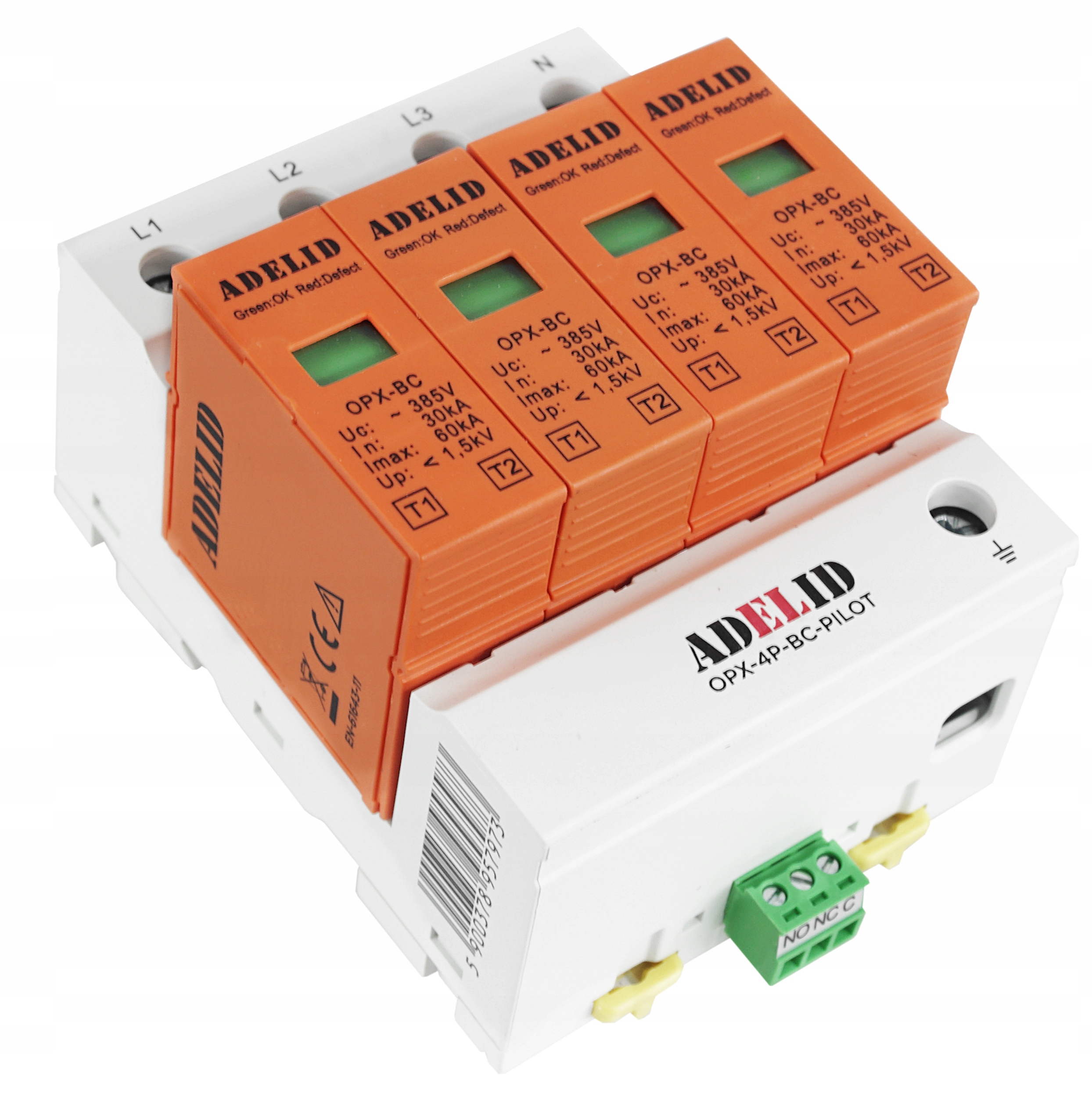 OGRANICZNIK OCHRONNIK PRZEPIĘĆ PRZEPIĘCIOWY B+C 4P Z KONTROLĄ (OPX ...