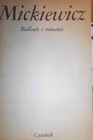 Ballady i romanse Adam Mickiewicz Literatura piękna(15141257425 ...