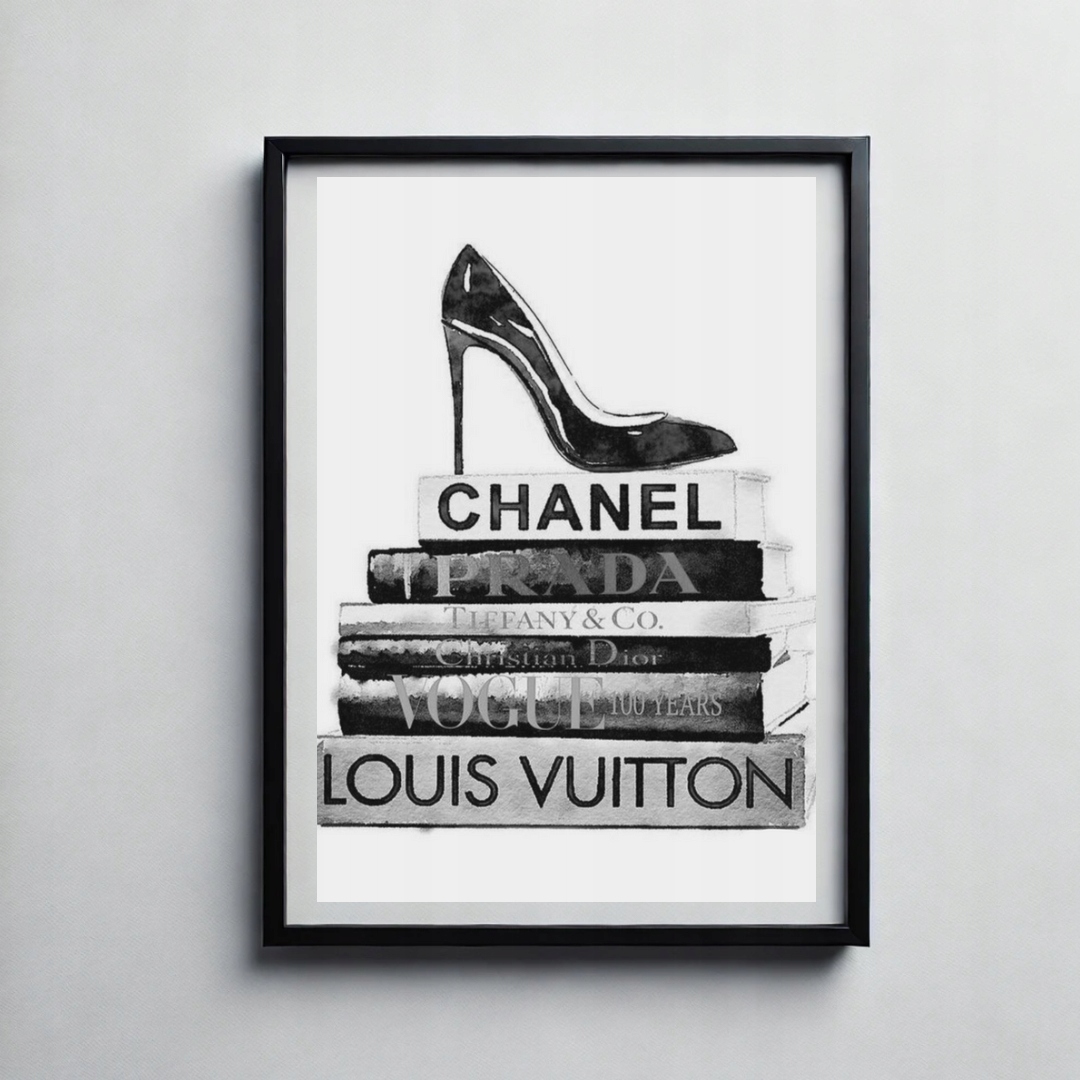 Plakat modowy, poster A3 CHANEL Prada Dior- moda, dekoracja, prezent ...