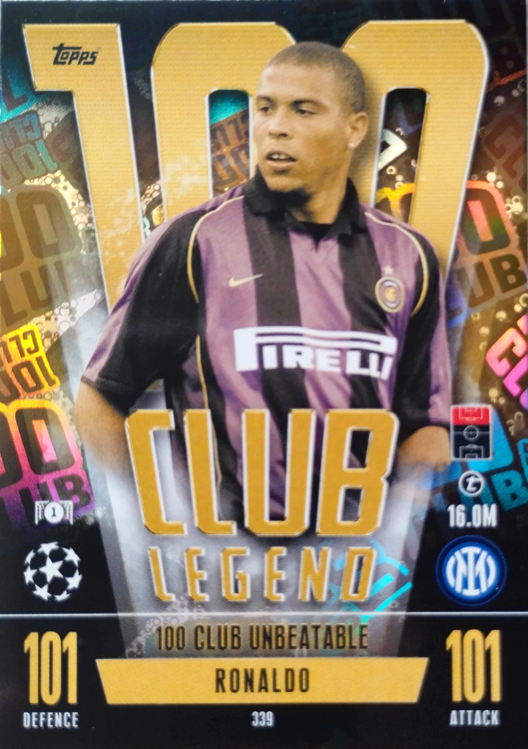 MATCH ATTAX EXTRA 2023/2024 100 CLUB LEGEND 101 UNBEATABLE 339 RONALDO - 15172373560 - Allegro.pl