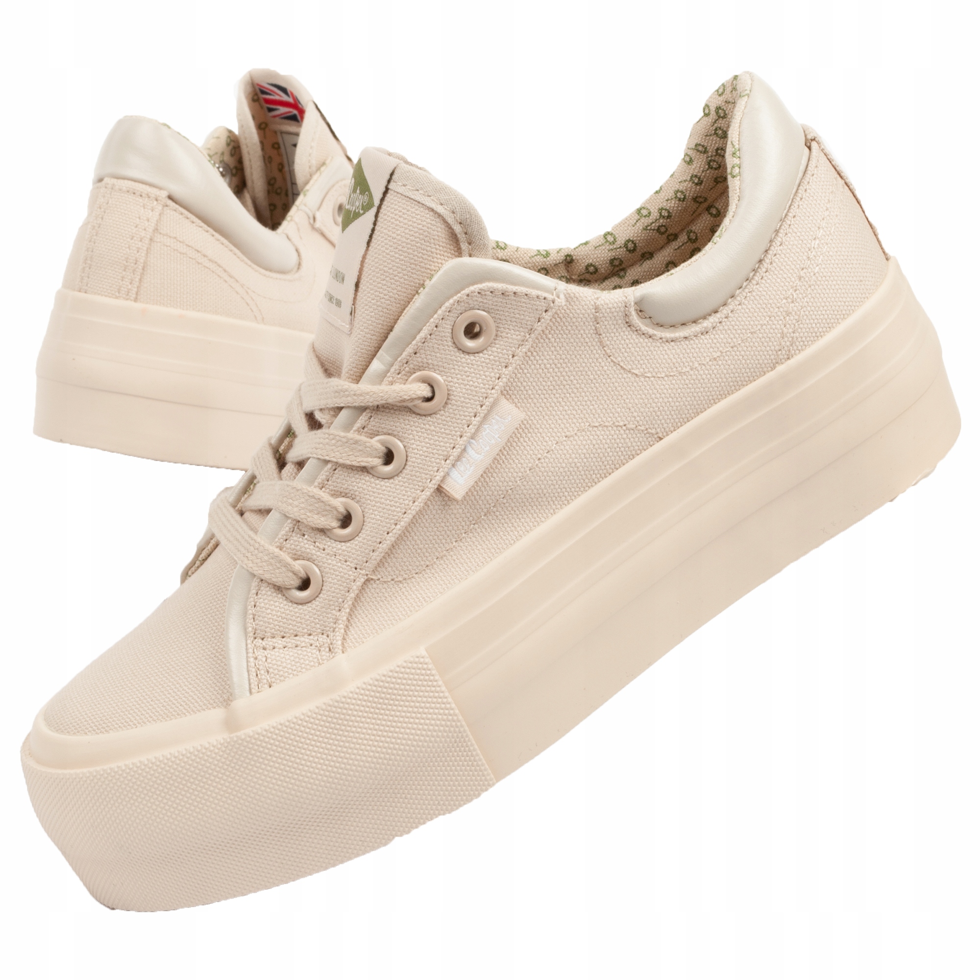 LEE COOPER 2181L BEŻOWE BEIGE TENISÓWKI TRAMPKI PLATFORMA 41 ...