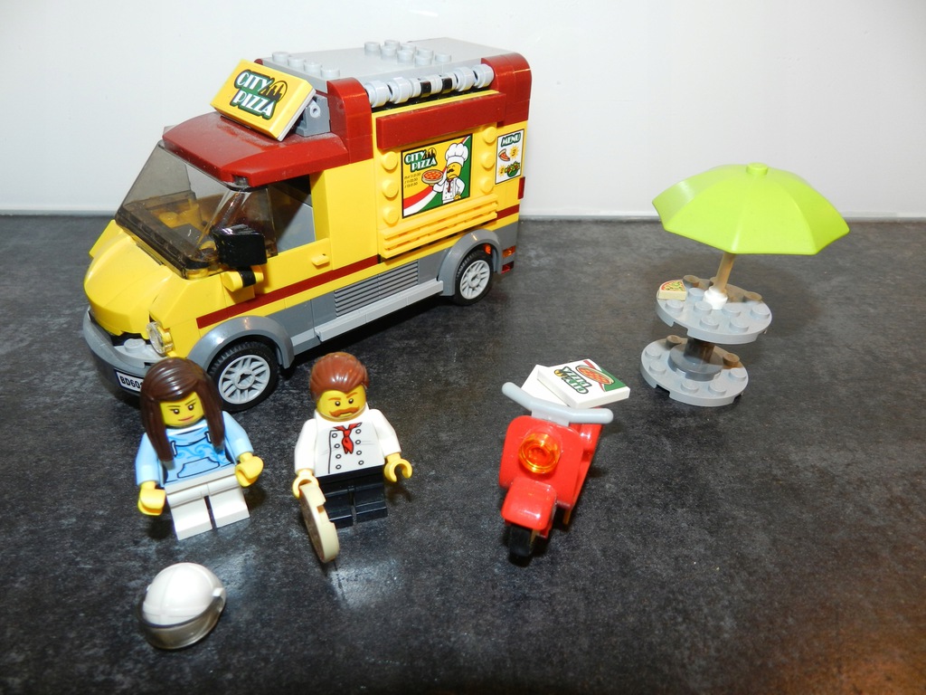 LEGO CITY 60150 Foodtruck z pizzą *PIZZA *100% 13221033322 - Allegro.pl