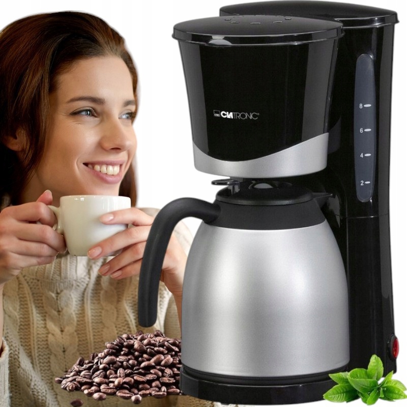 Ekspres przelewowy Clatronic KA 3327 Czarny 1 l • Cena, Opinie - Allegro