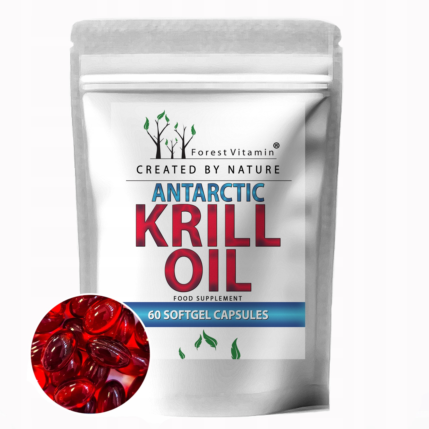 OLEJ Z KRYLA ANTARKTYCZNEGO KRILL MOCNY KRYL OMEGA 3 ASTAKSANTYNA ...