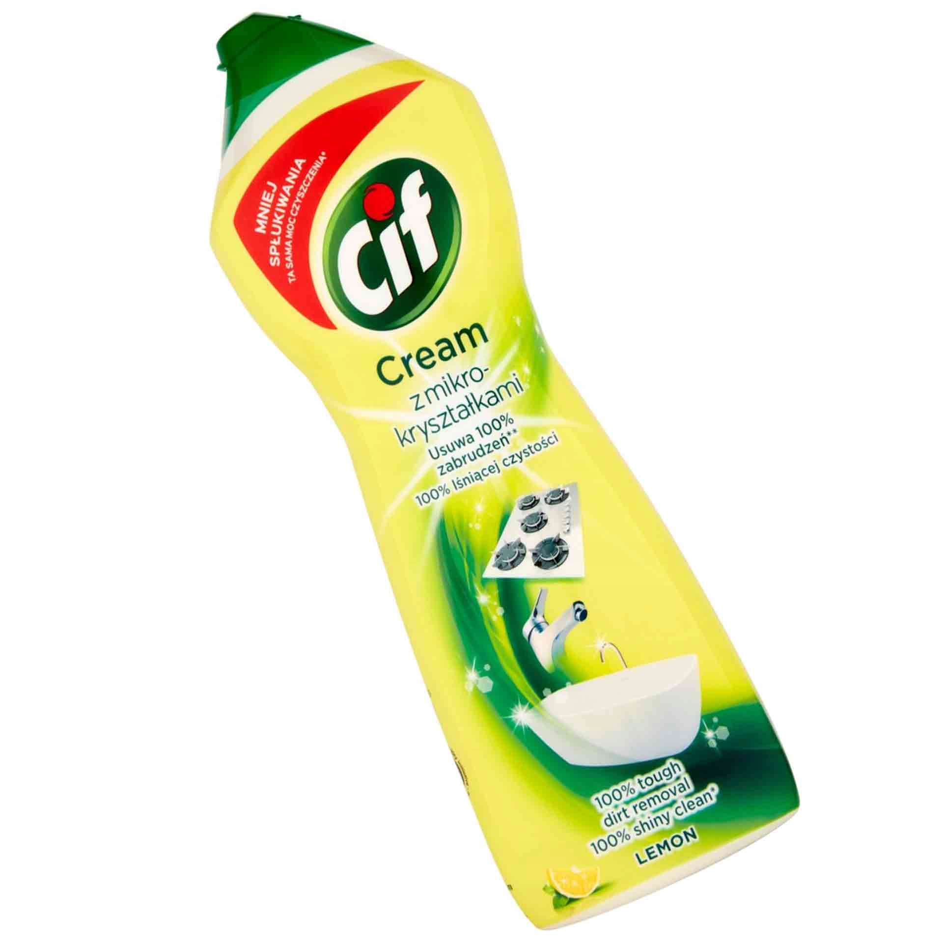 CIF MLECZKO 750 ml LEMON (8717163617687) • Cena, Opinie • Środki czyszczące 11847444806 • Allegro