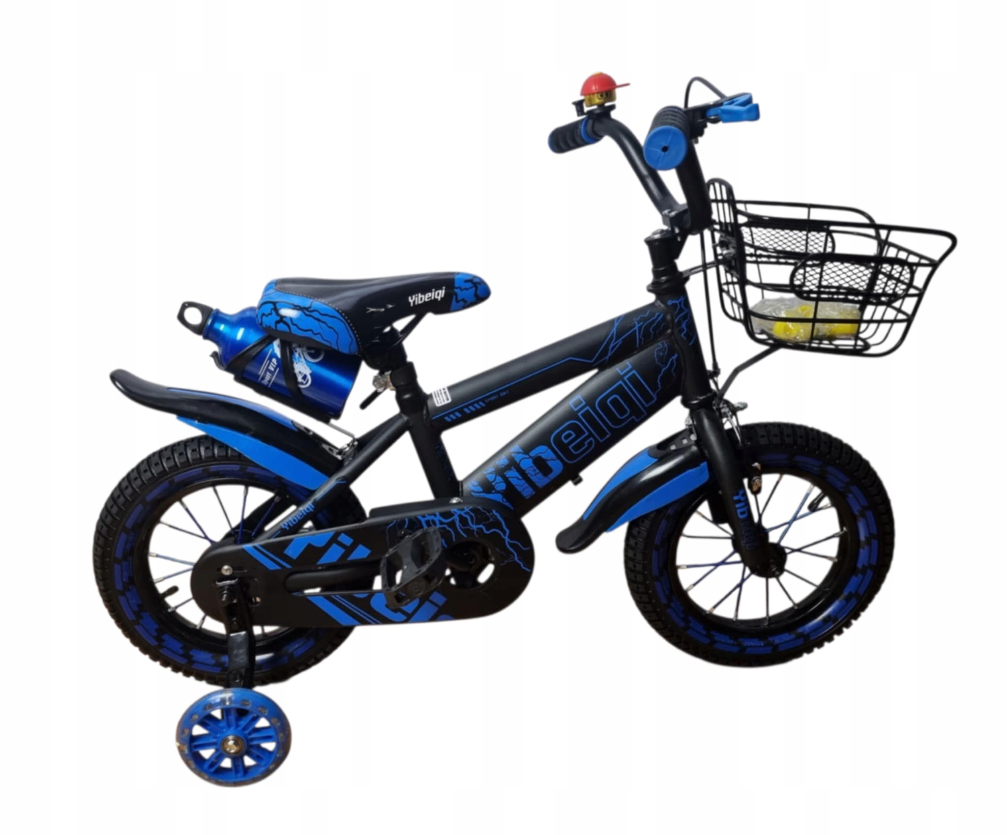 ROWER DZIECIĘCY ROWEREK 12 CALI DLA DZIECKA CHŁOPCA KOSZYK NIEBIESKI ...