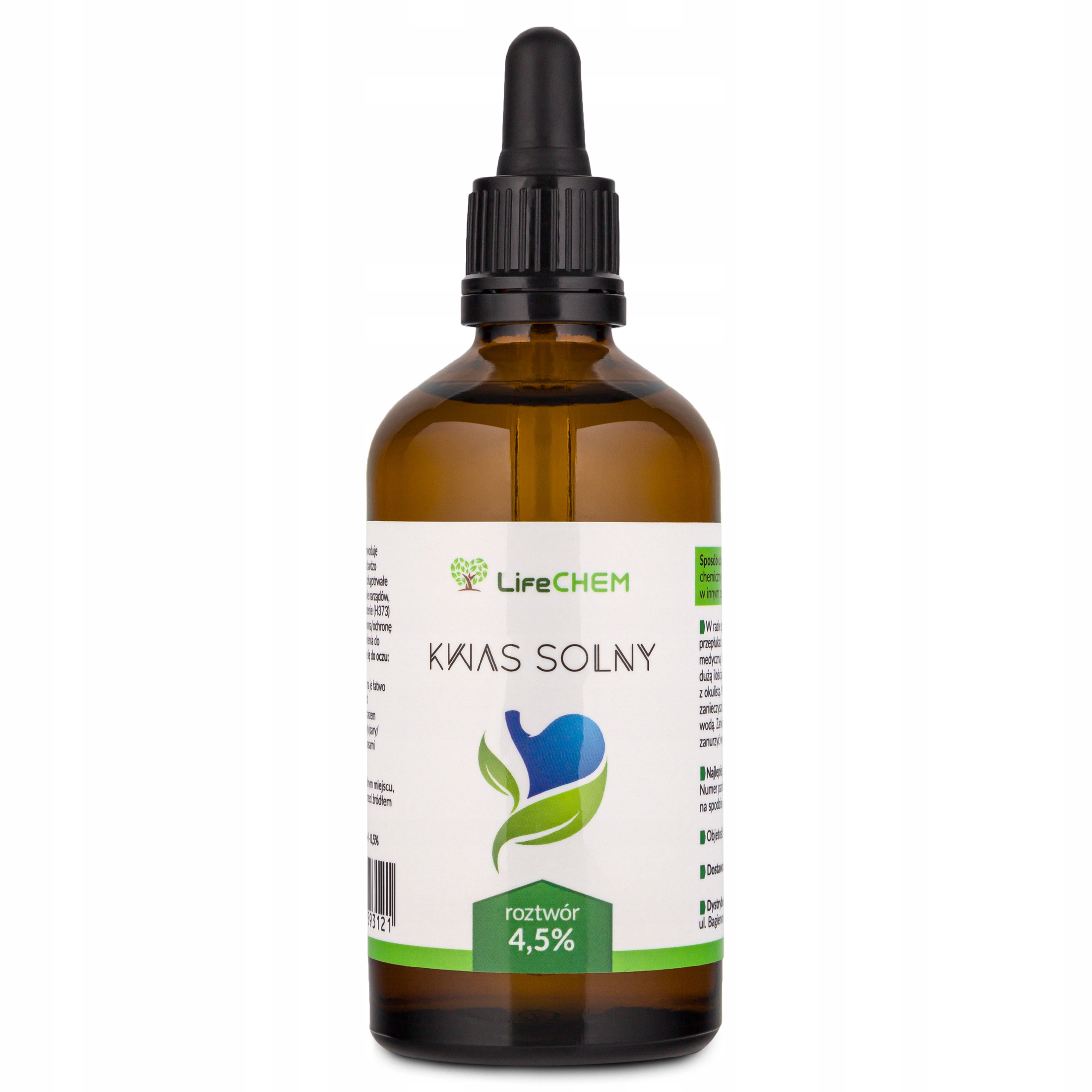 LifeCHEM | Kwas Solny 4,5% | aktywator MMS |100 ml (5906124325126 ...