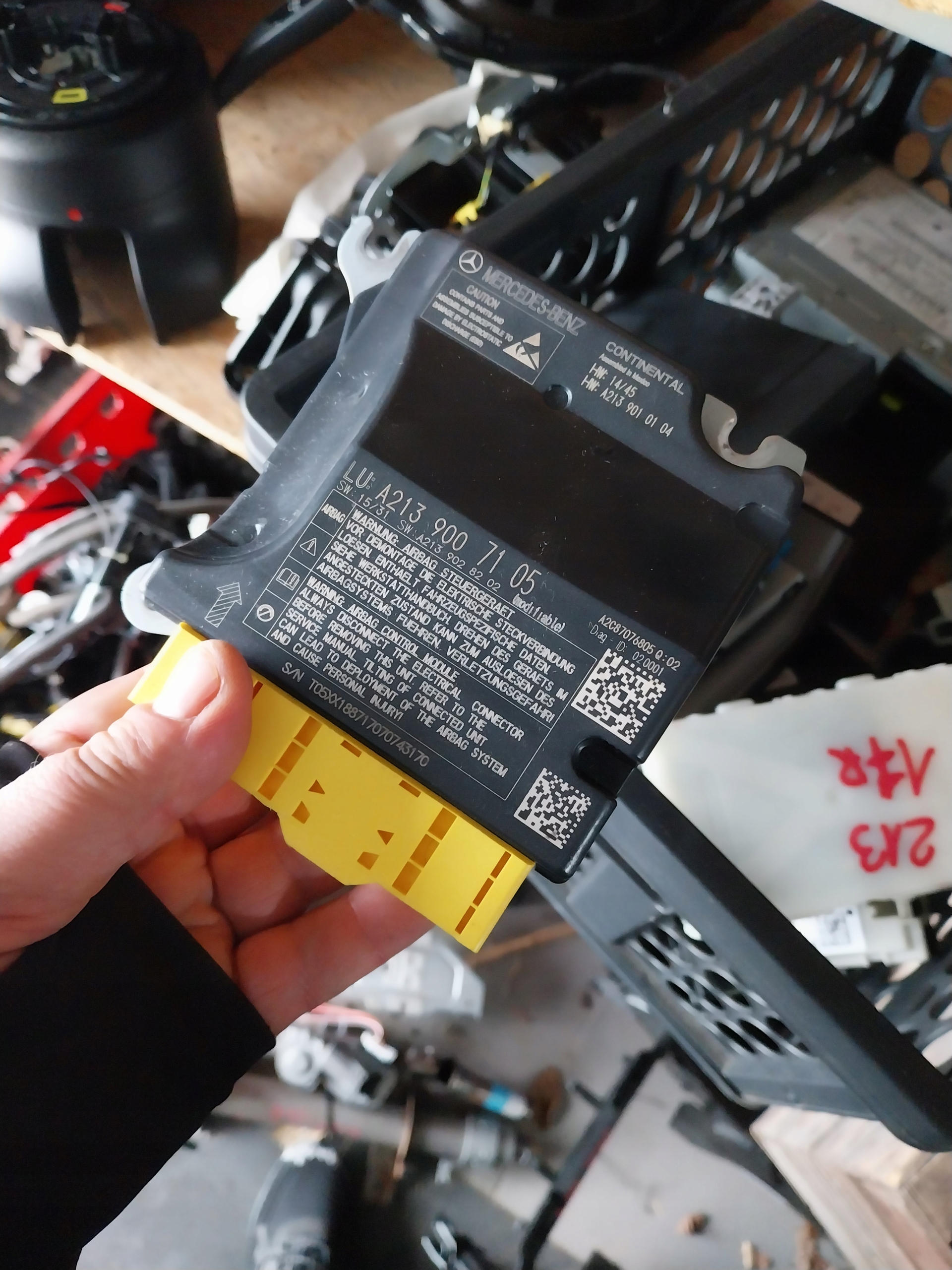 MERCEDES W213 MODUL PODUSZEK AIR BAG SENSOR SPRAWNY LEGAL za 170.00PLN ...