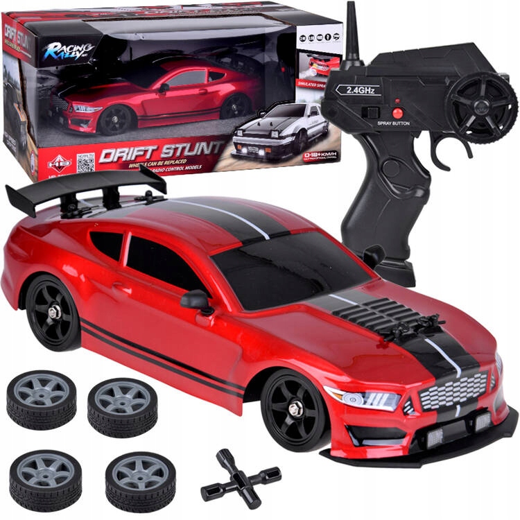 Auto do DRIFTU na Pilota DUŻE Autko Zdalnie Sterowane RC DRIFT LED DYM 1:16 (5905258536828 ...