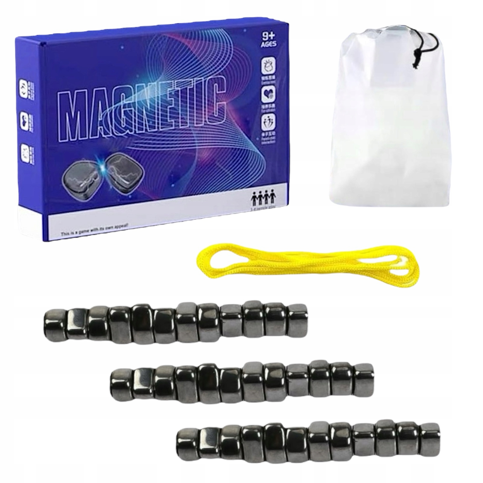 36 kulek MAGNETYCZNE KAMIENIE MAGNETYCZNA GRA RODZINNA STRATEGICZNA ...