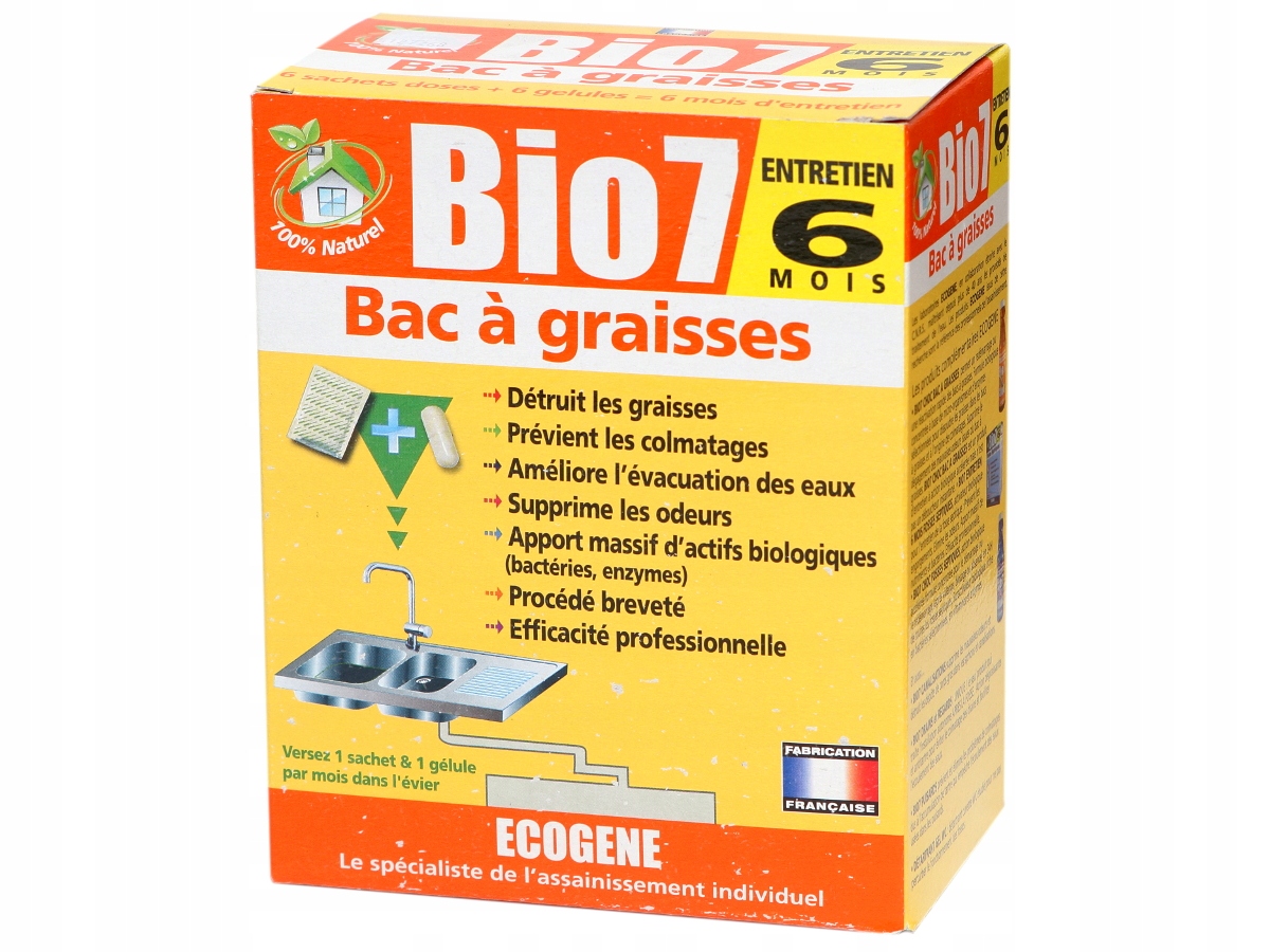 Preparat rozkładający tłuszcze do separatorów Bio7 Tłuszcze 480g (72727 ...