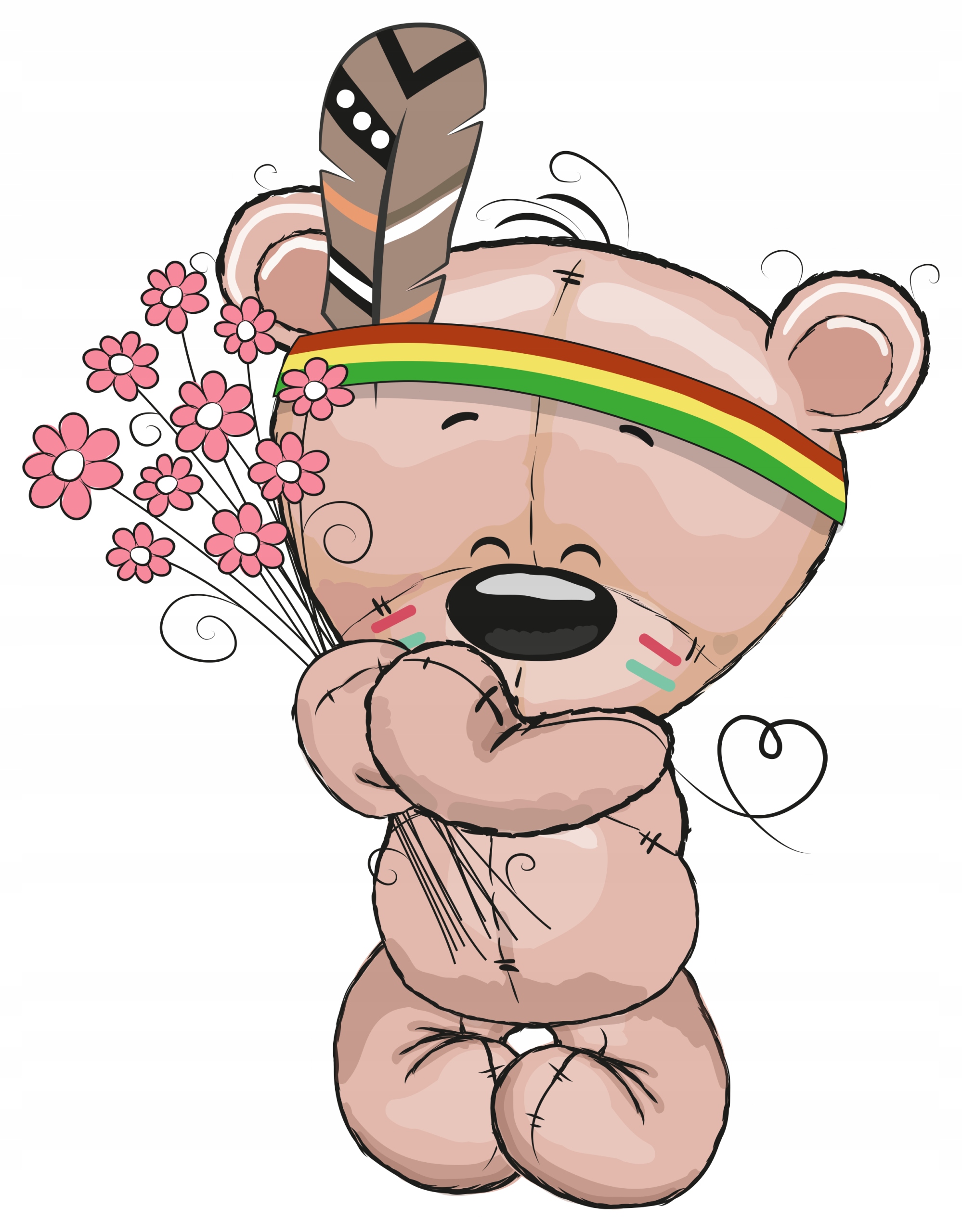 NAKLEJKA NA OKNO LUSTRO SZYBĘ MIŚ BOHO INDIANIN • Cena, Opinie ...