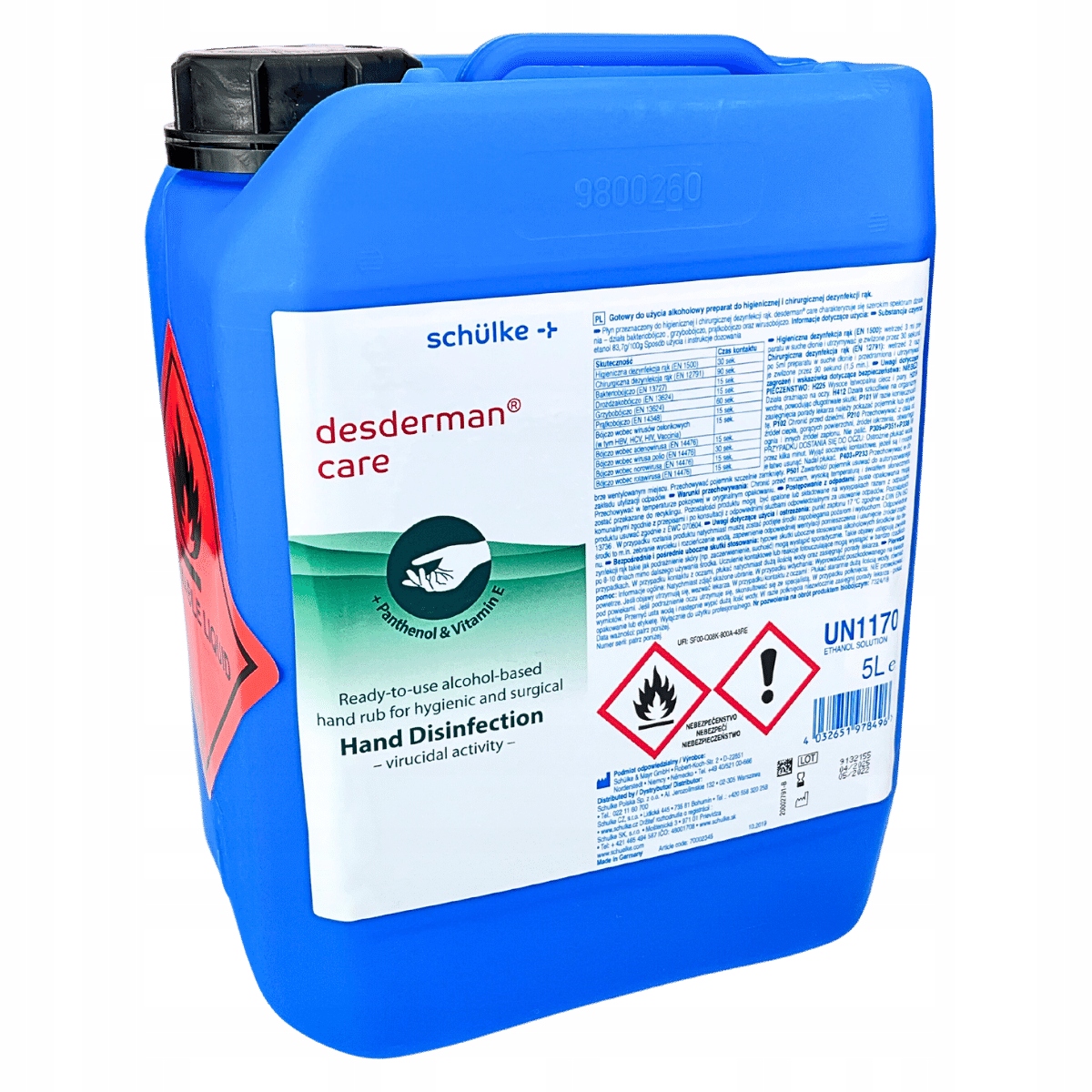 DESDERMAN CARE 5L Płyn do dezynfekcji rąk Schulke (4032651978496 ... DESDERMAN CARE 5L Płyn do dezynfekcji rąk Schulke (4032651978496 ...
