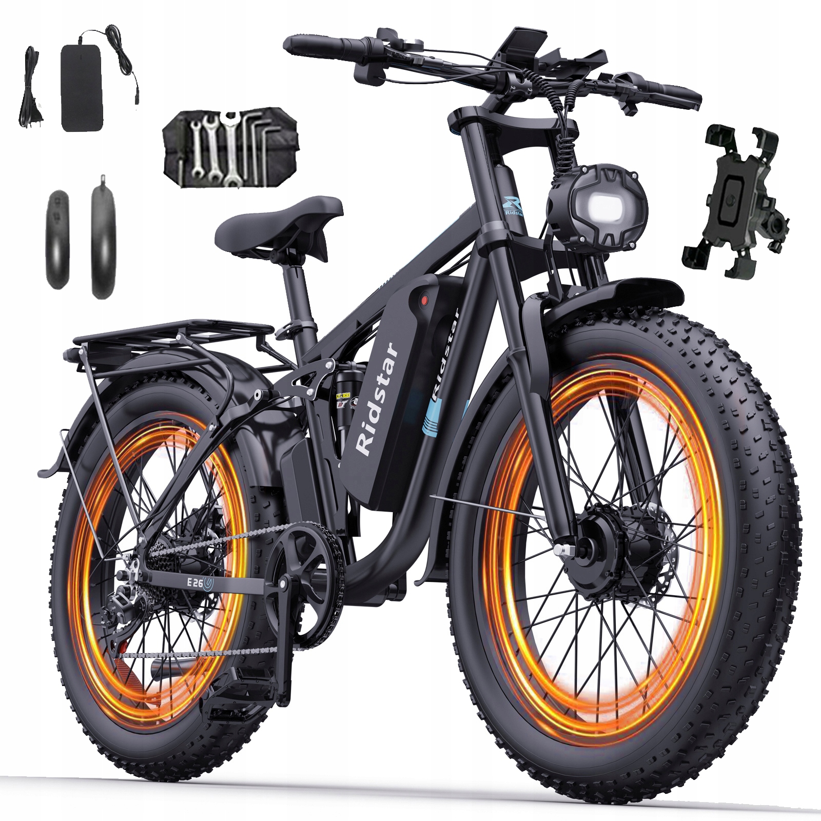 Elektromobil Ridstar E26 Pro 2000W 48V 23AH 48KM/H 100KM za 31770.00CZK ...