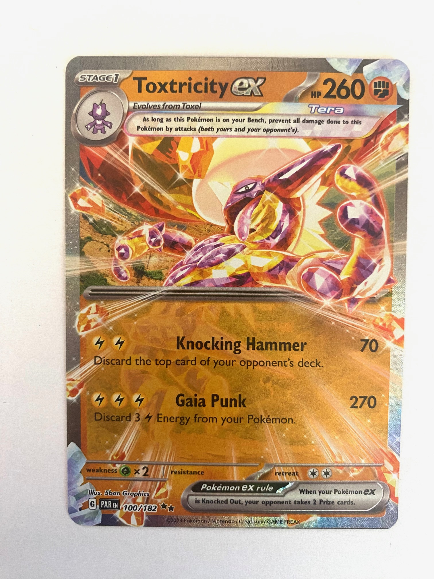 Pokemon Paradox RIft Ultra Rare 100/182 Toxtricity ex - Stan: nowy 15 ...