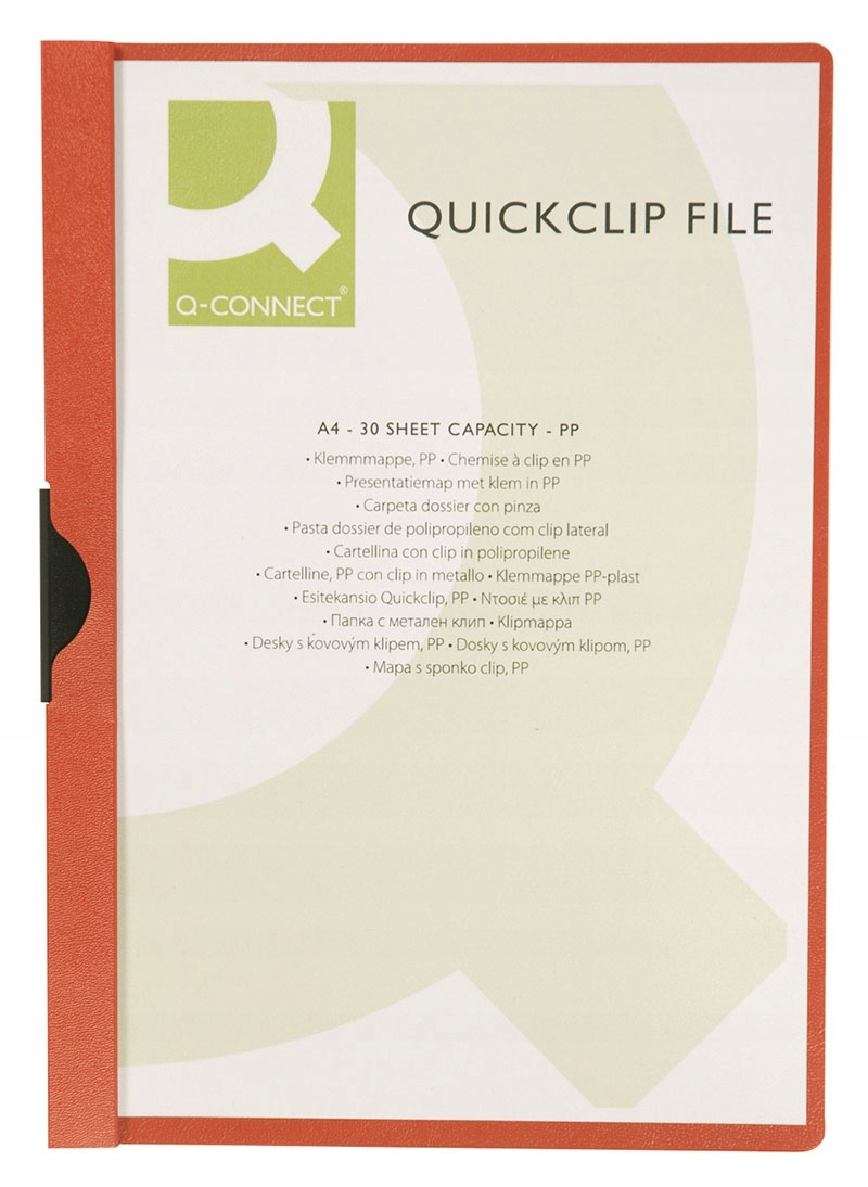 A4-es gyorskötő mappa Q-connect, piros, (5907254550754) • Ár ...