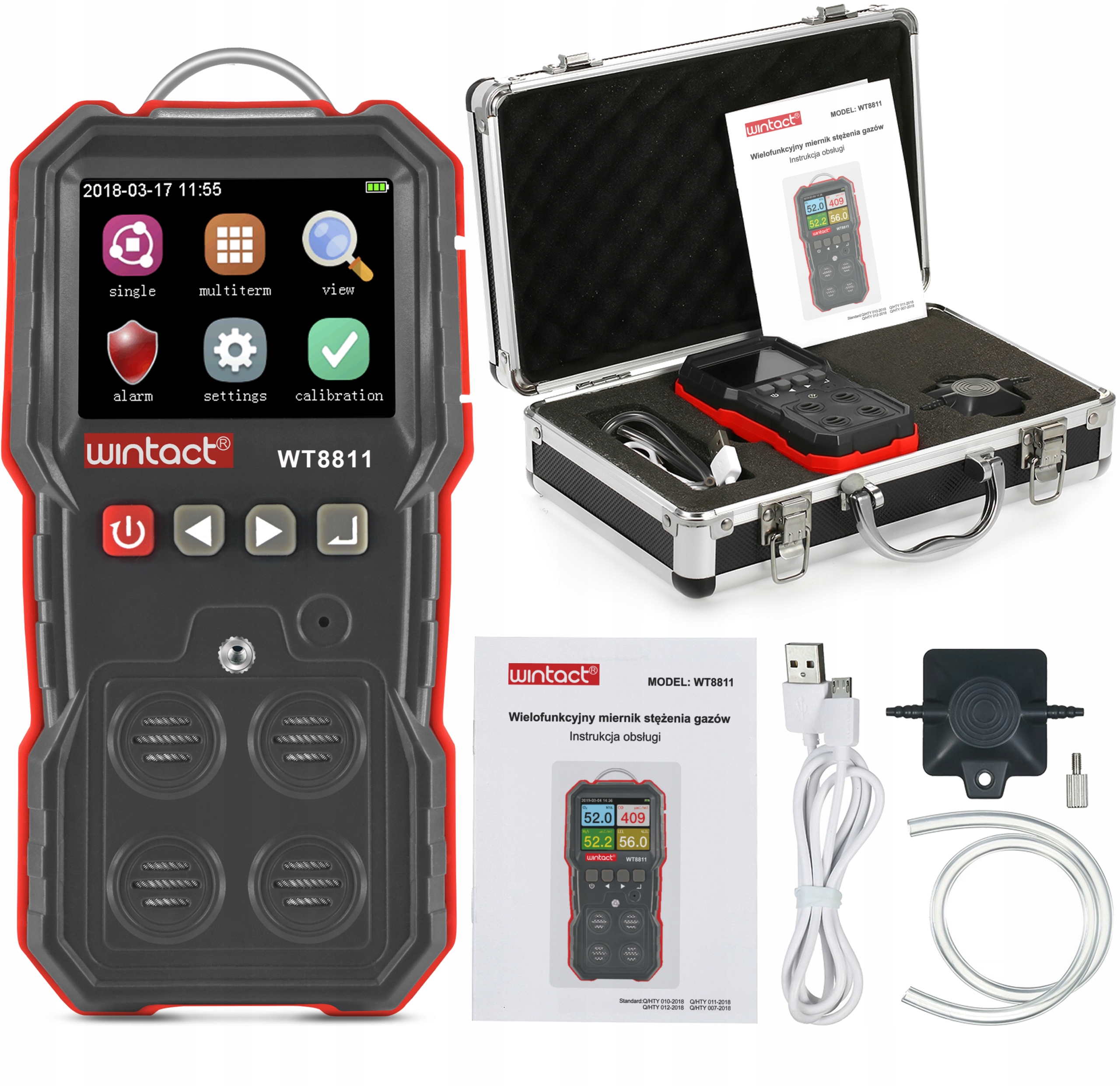 Miernik stężenia gazów Wintact WT8811 (5903738810796) • Cena, Opinie 12162206632 • Allegro