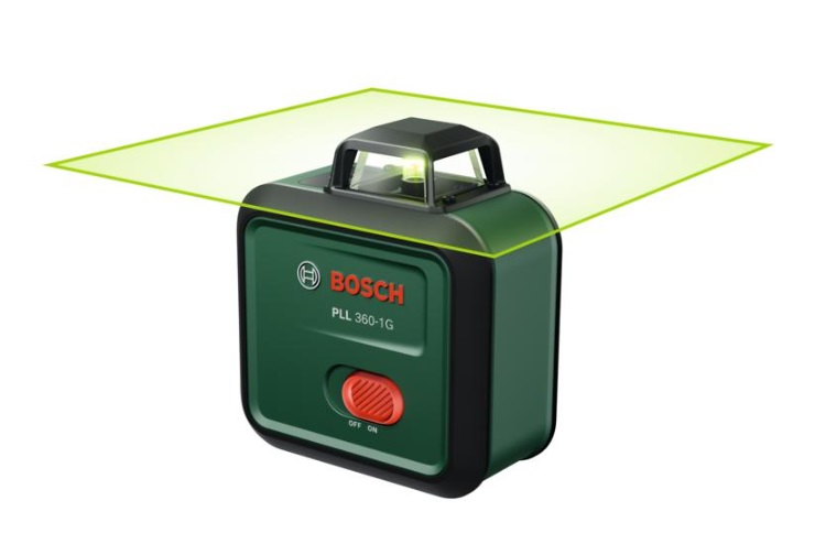 Bosch PLL 360-1G Línioý krížový laser s 360° zeleným lúčom ...
