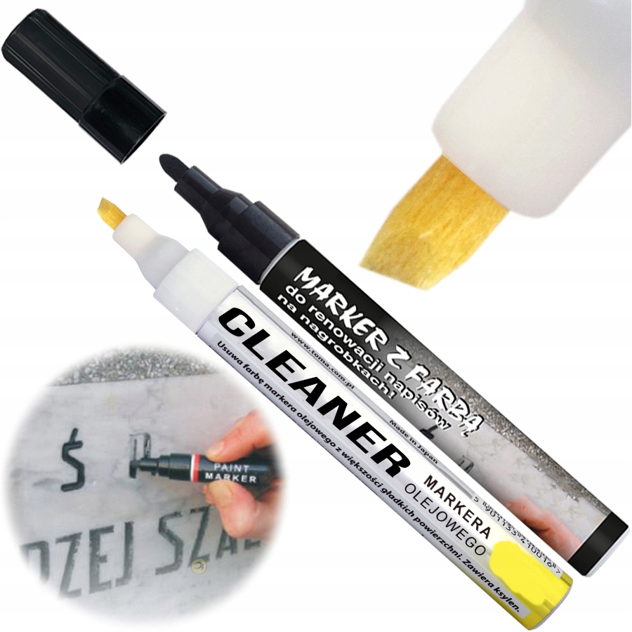 MARKER DO RENOWACJI NAGROBKÓW CZARNY + CLEANER (5901133410023) • Cena ...